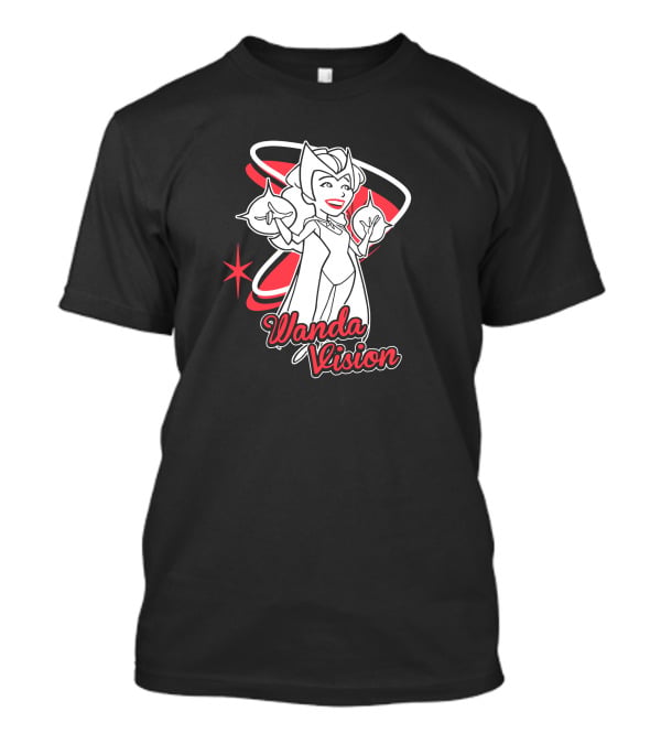 WandaVision Scarlet Witch Retro Cartoon T-Shirt