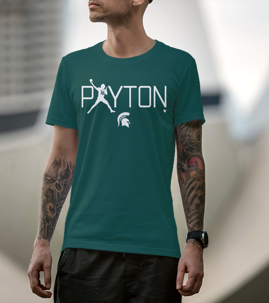 PAYTON 10 Spartan Football Quarterback T-Shirt