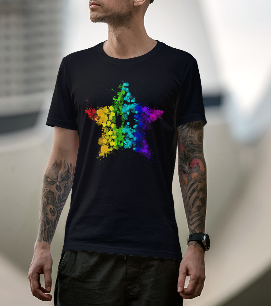Simpleflips Merch Rainbow Starburst T-Shirt