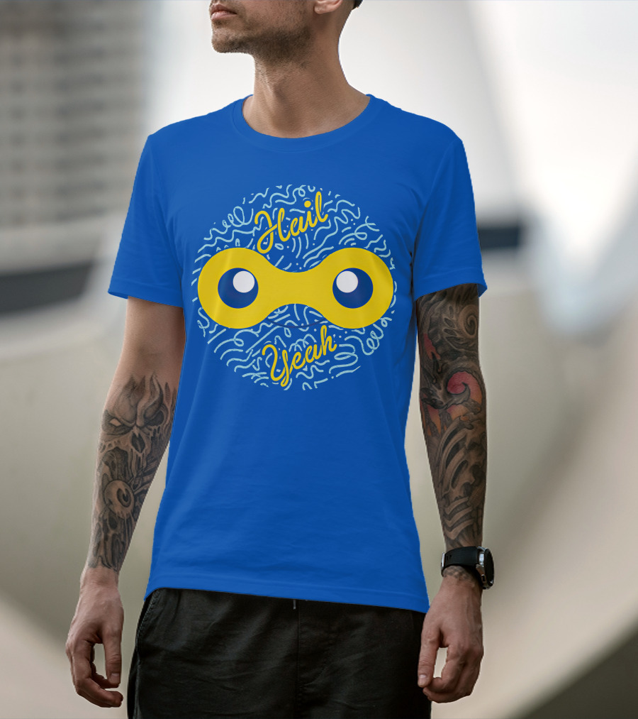 Mandjtv Hail Yeah Yellow Double Eye T-Shirt