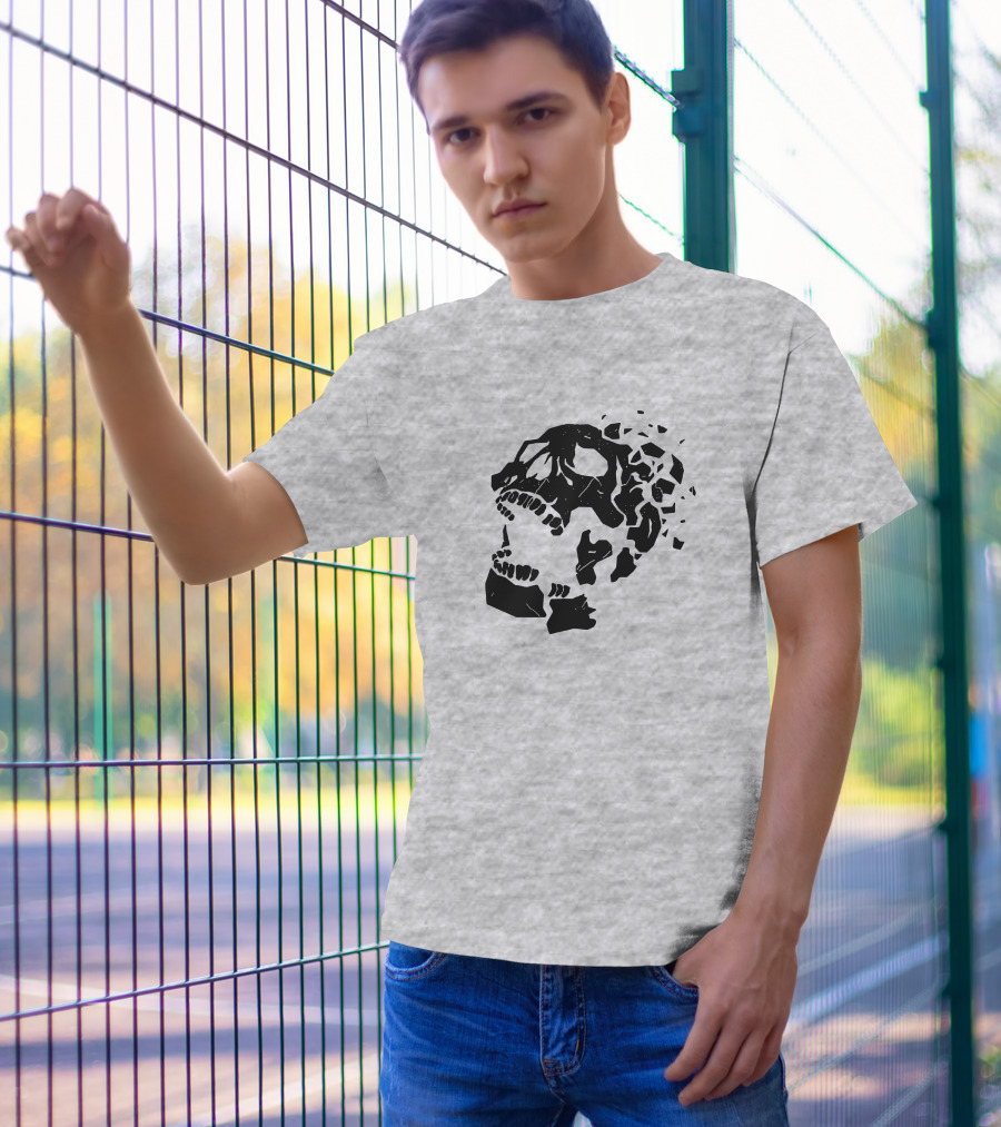 Dead By Daylight Skull Shattered Effect T-Shirt