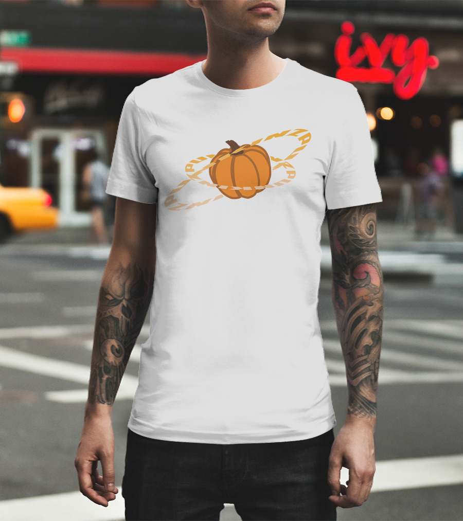 Punz Shop Pumpkin Planet Orbit T-Shirt