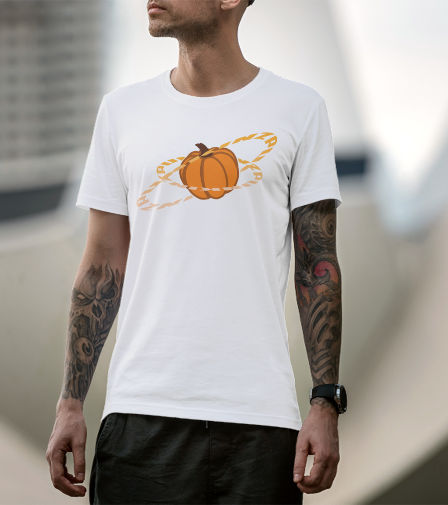Punz Shop Pumpkin Planet Orbit T-Shirt