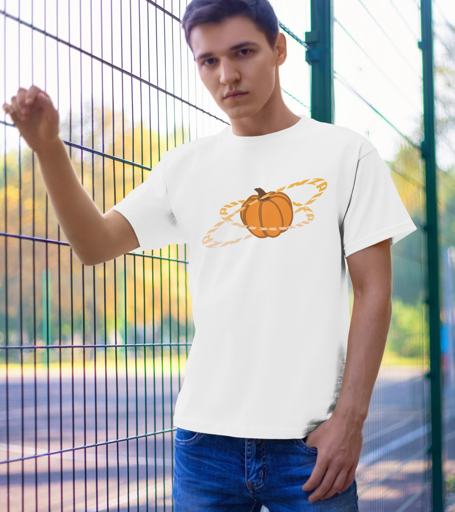 Punz Shop Pumpkin Planet Orbit T-Shirt
