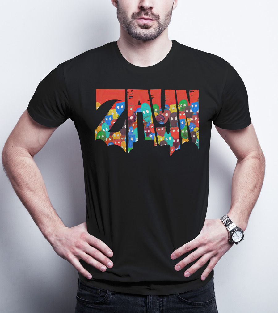 Zayn Malik Merch Colorful Faces Street T-Shirt
