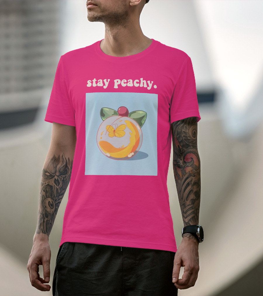 Stay Peachy Butterfly Peachy Squad Merch T-Shirt
