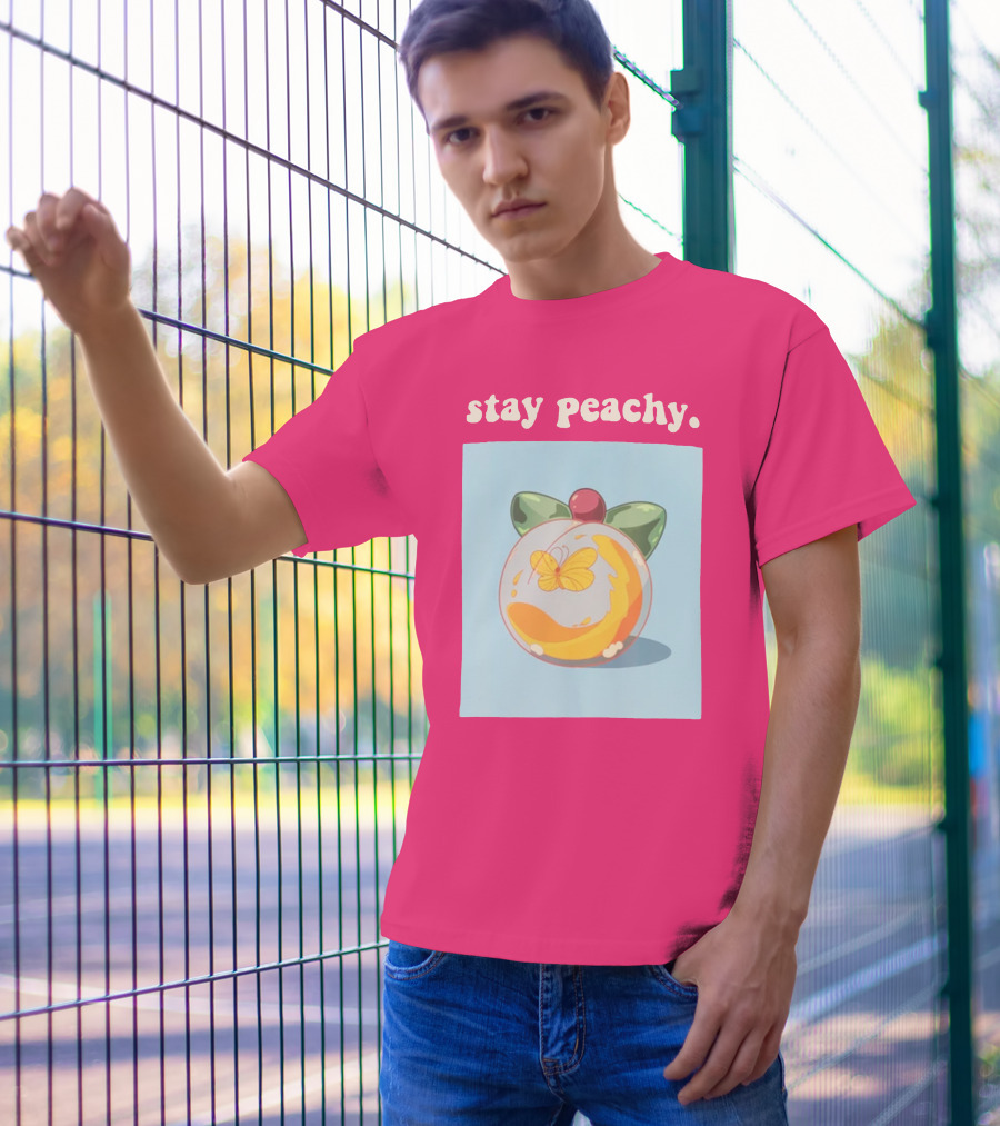 Stay Peachy Butterfly Peachy Squad Merch T-Shirt