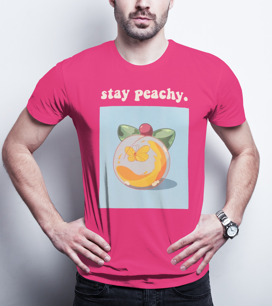 Stay Peachy Butterfly Peachy Squad Merch T-Shirt