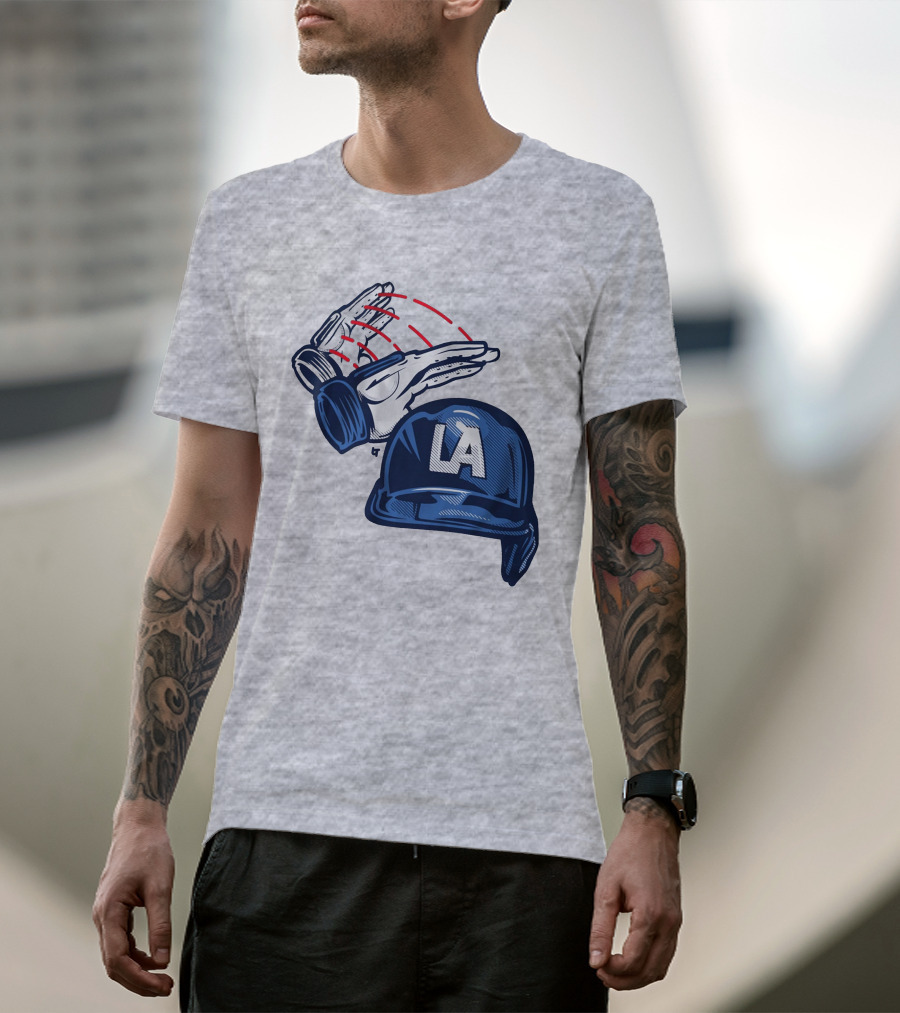 LA Baseball Catcher Dunk Gesture T-Shirt