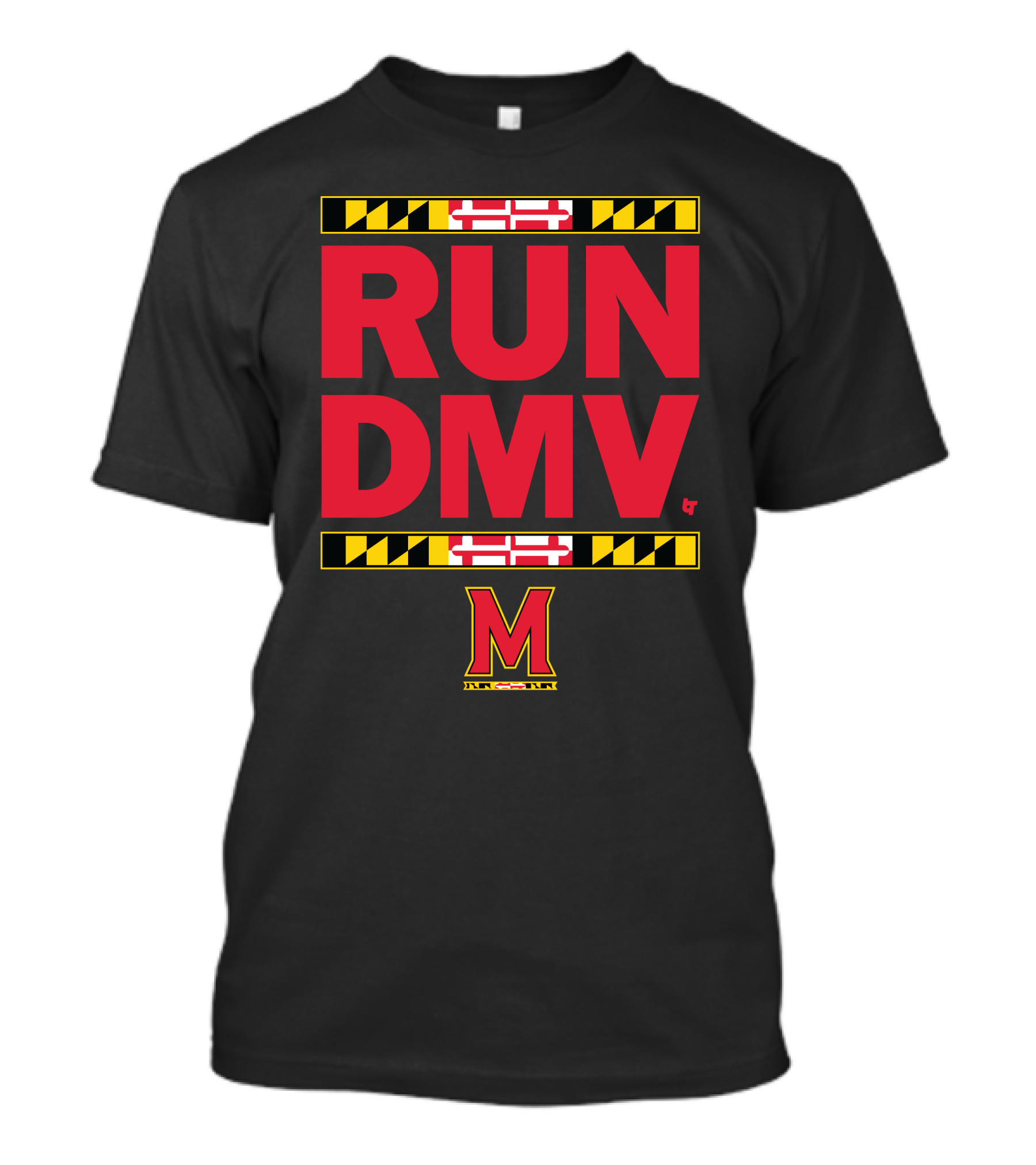 Maryland Run DMV Terps M Logo Block T-Shirt