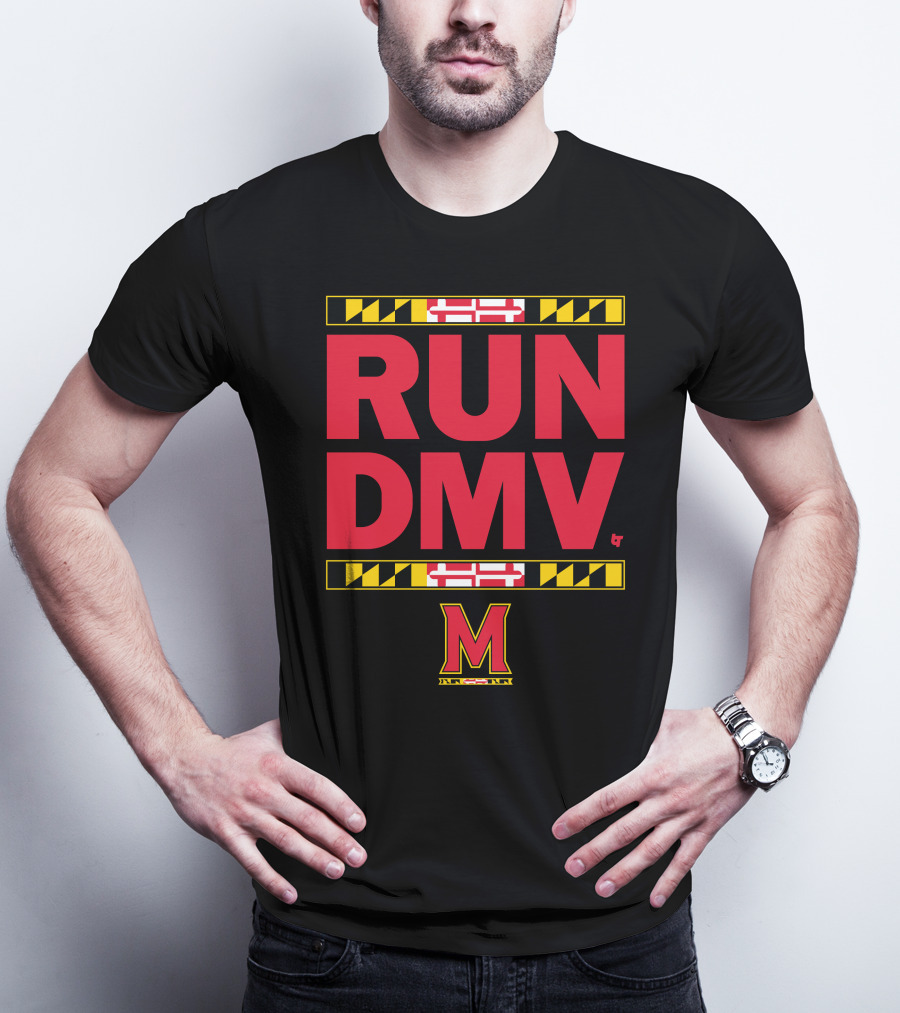 Maryland Run DMV Terps M Logo Block T-Shirt