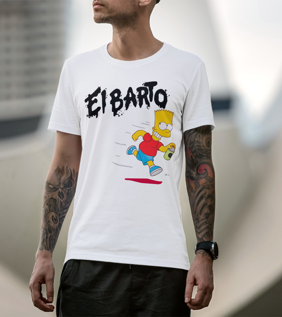 Vans Simpsons El Barto Bart Simpson Spray Can T-Shirt