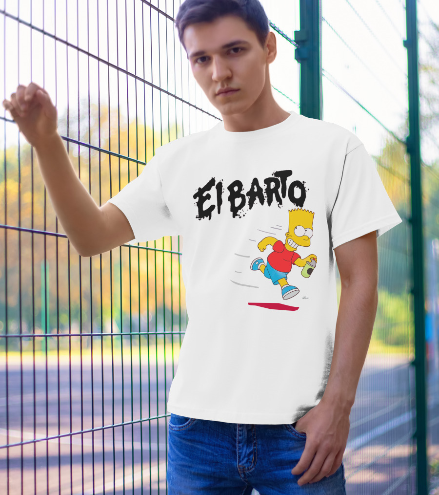 Vans Simpsons El Barto Bart Simpson Spray Can T-Shirt