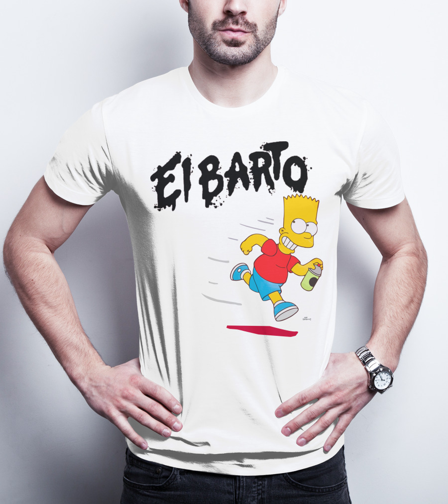 Vans Simpsons El Barto Bart Simpson Spray Can T-Shirt