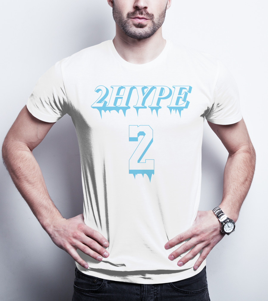 2Hype Ice Style Number 2 Dripping Text T-Shirt