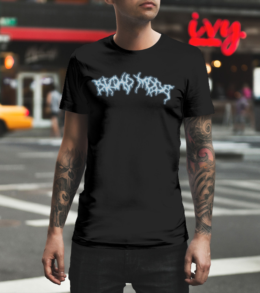 Astroworld Merch Alpha Male Lightning Text T-Shirt