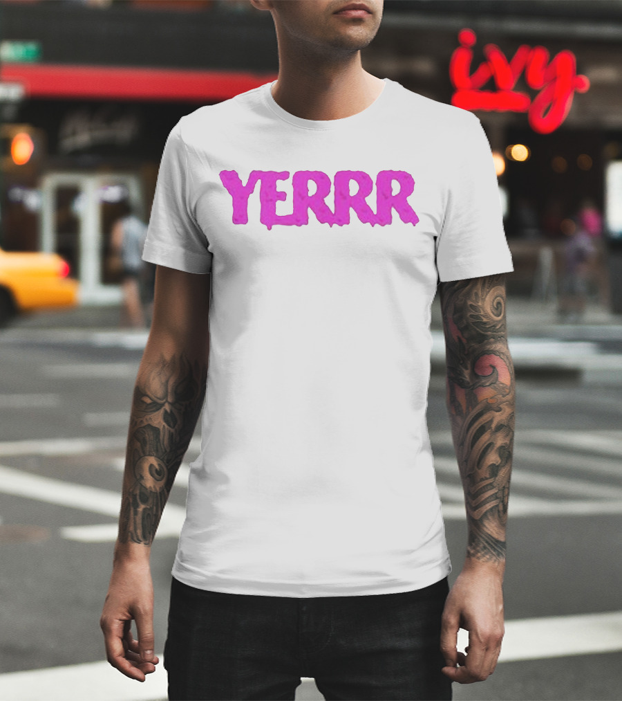 YERRR Gio And Eli Merch Text T-Shirt