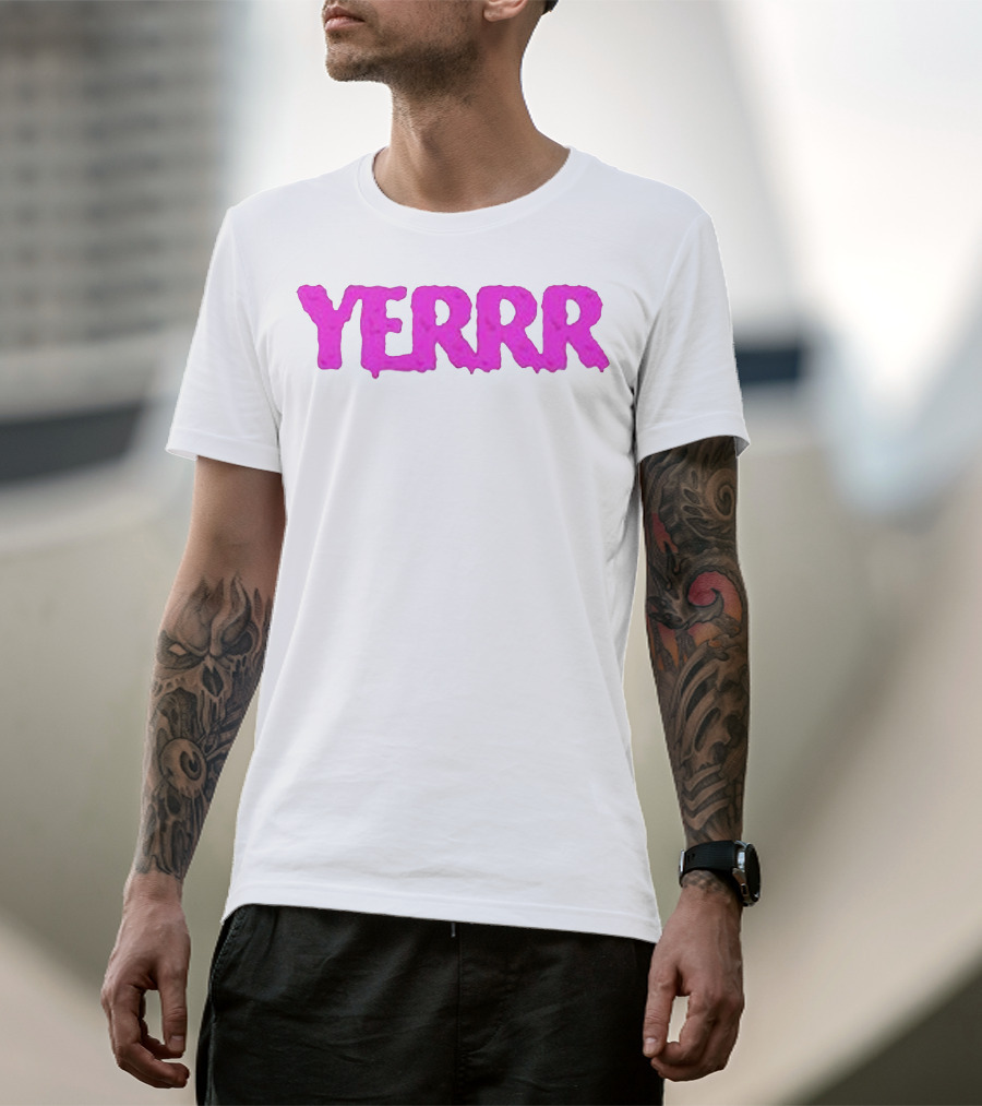 YERRR Gio And Eli Merch Text T-Shirt