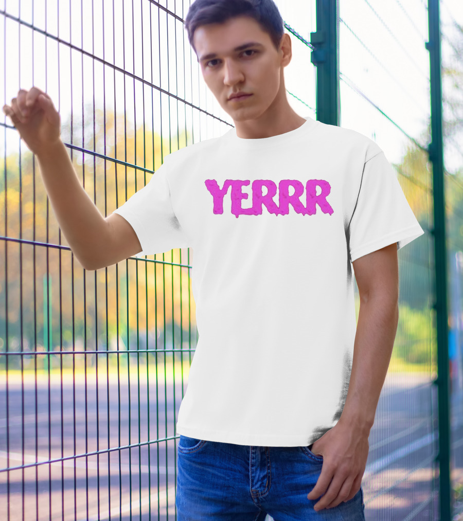 YERRR Gio And Eli Merch Text T-Shirt