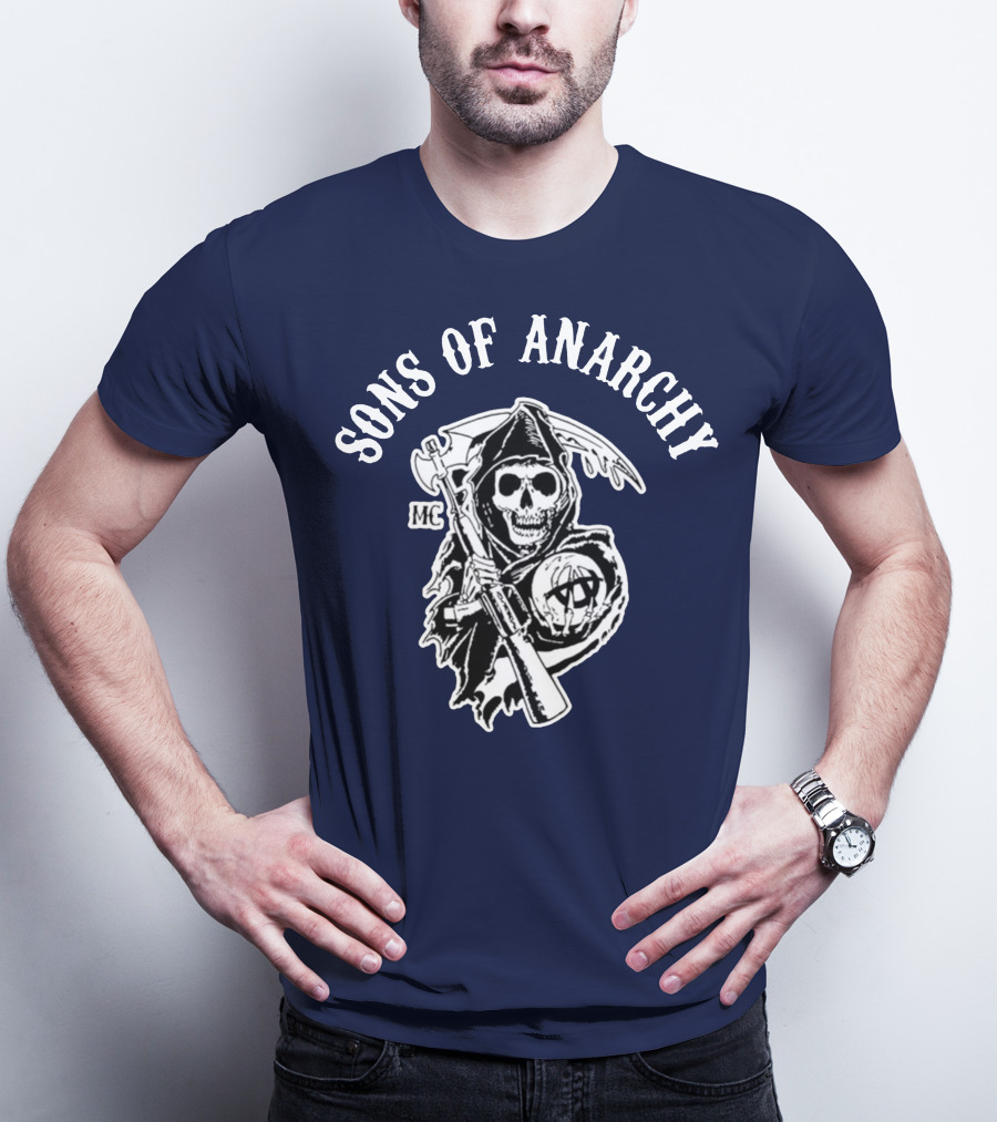Sons Of Anarchy MC Grim Reaper Iconic Merchandise T-Shirt