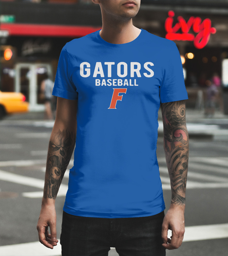 Florida Gators Baseball F Logo Blue T-Shirt