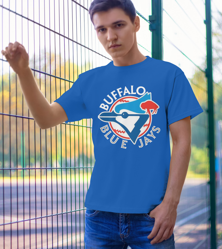 Buffalo Blue Jays Vintage Baseball Logo Fusion T-Shirt