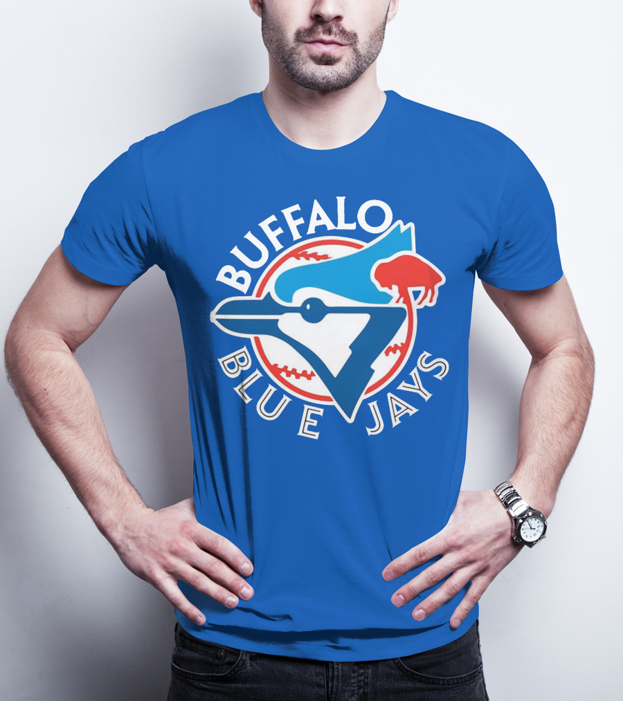 Buffalo Blue Jays Vintage Baseball Logo Fusion T-Shirt
