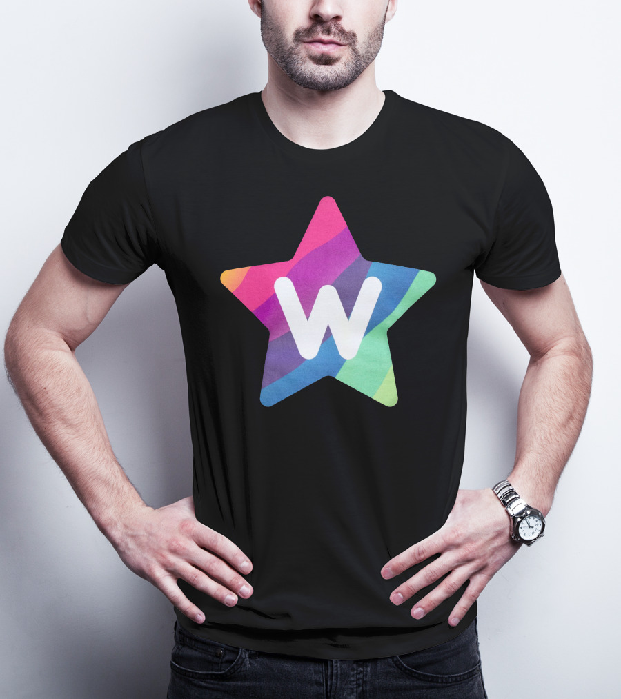 W Star Rainbow Rocket Merch T-Shirt