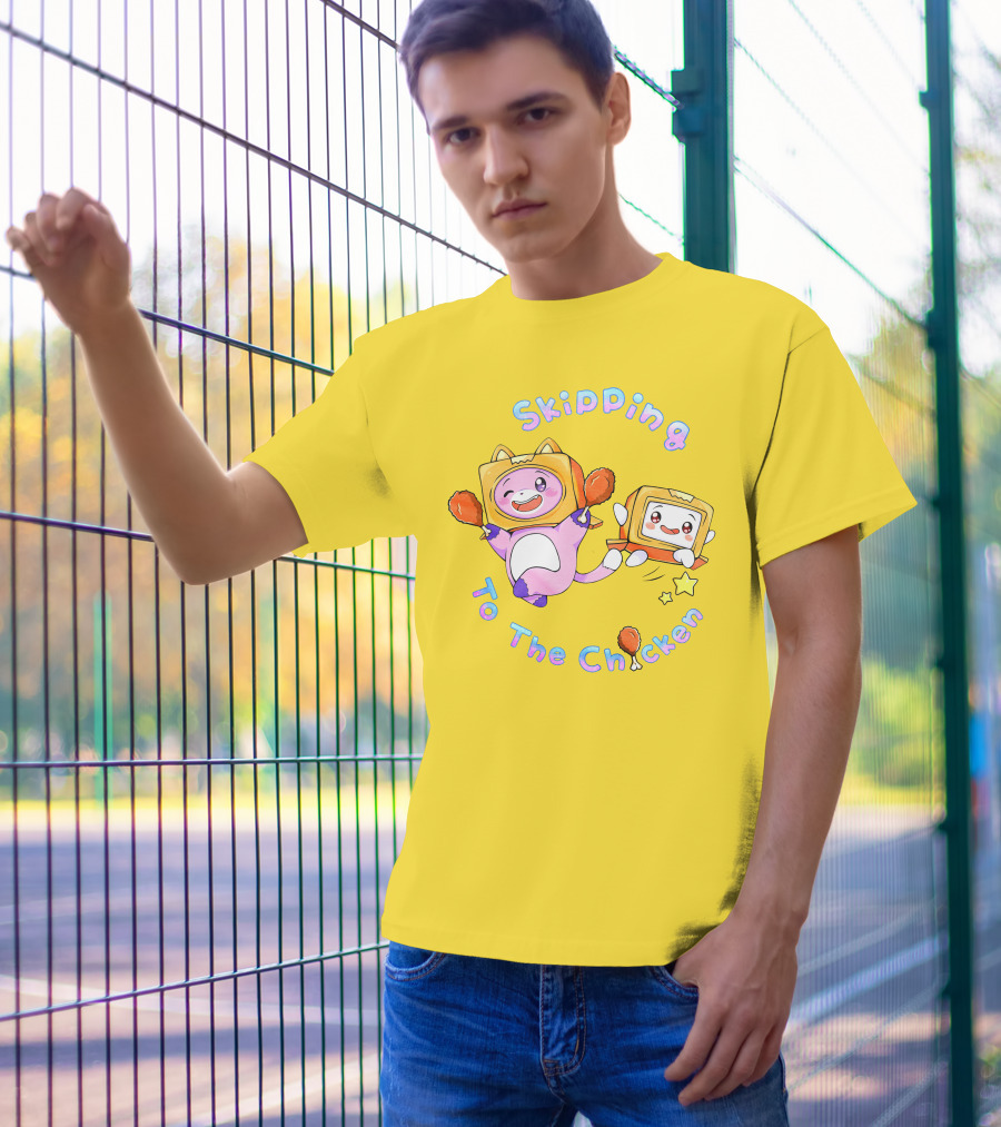 Skipping To The Chicken Lankybox Merch UK T-Shirt