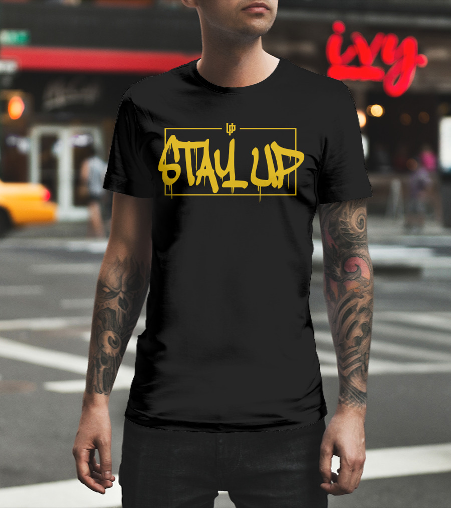 Stay Up Hopsin Merch Official Graffiti T-Shirt