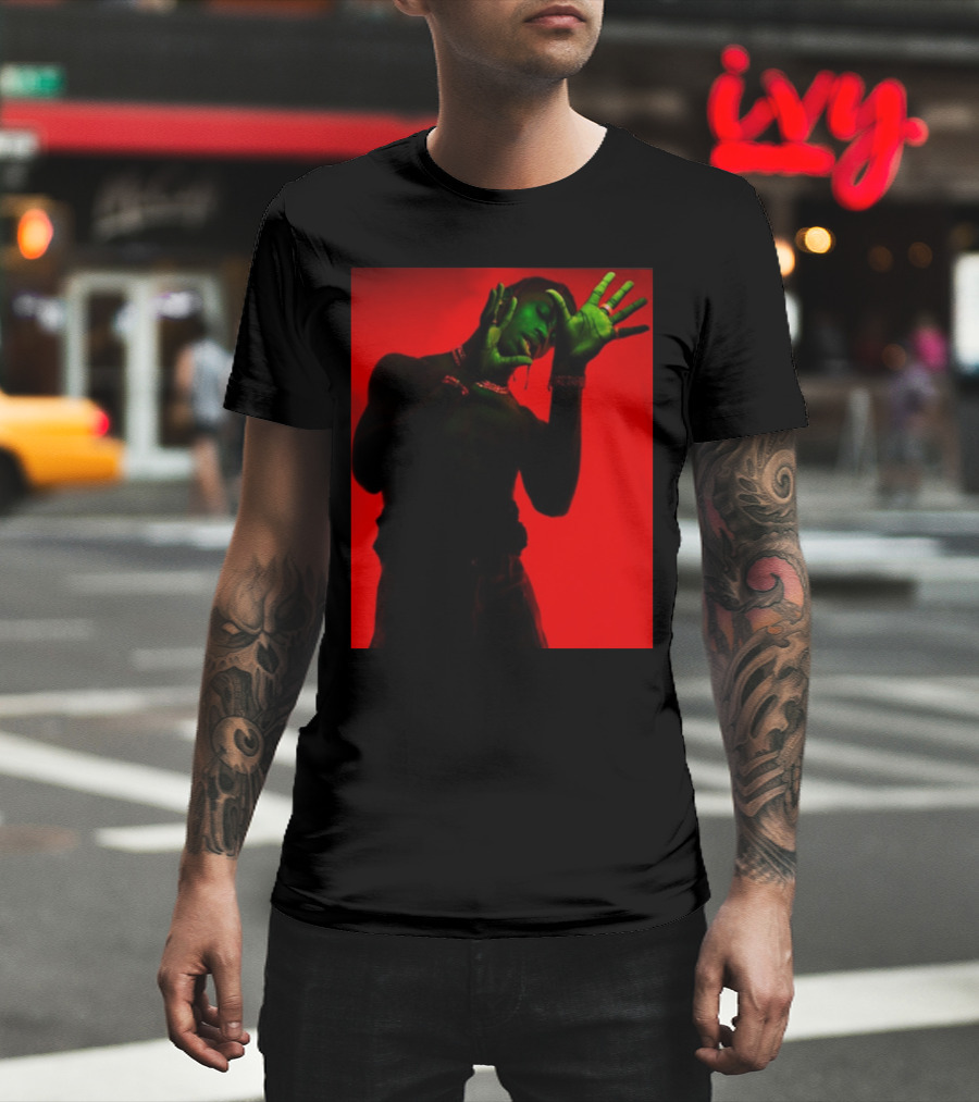 Don Toliver Red And Green Artistic Pose Merchandise T-Shirt