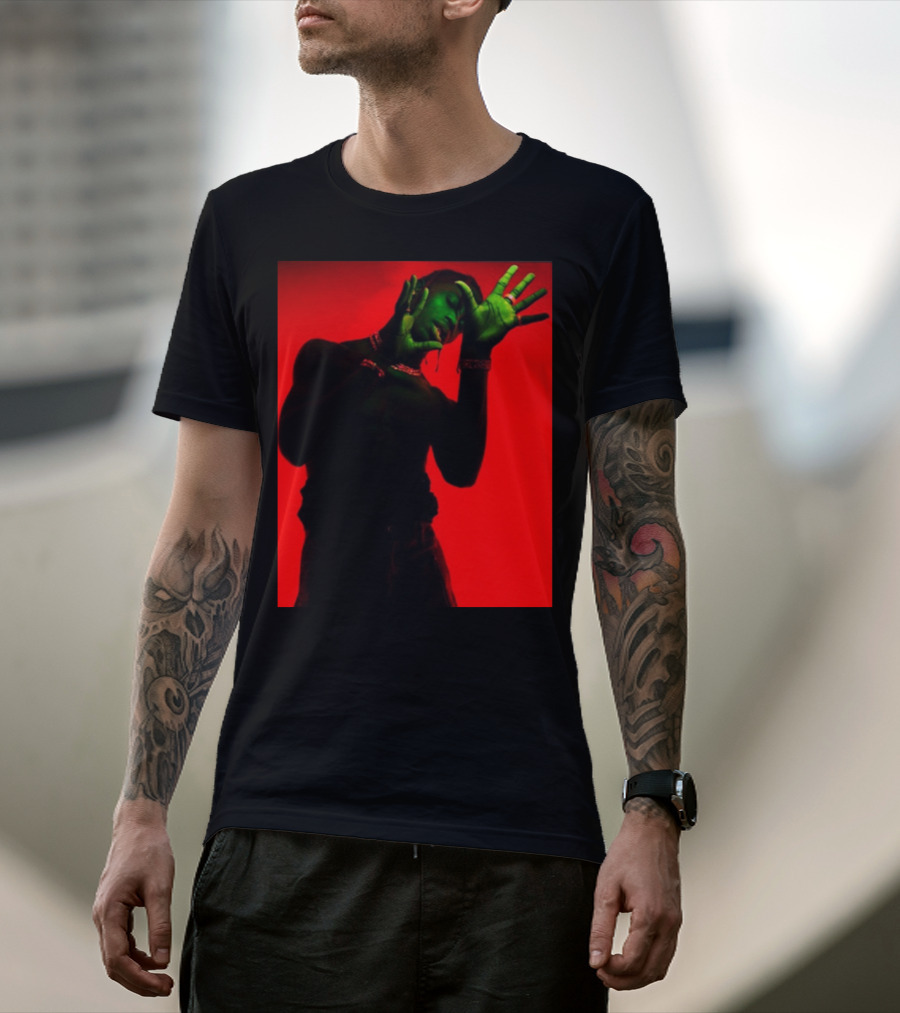 Don Toliver Red And Green Artistic Pose Merchandise T-Shirt