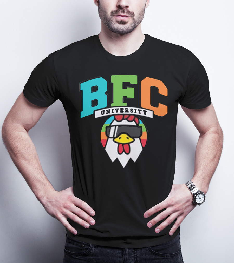 BFC University Chicken Headphones Kyr Sp33dy Merch T-Shirt