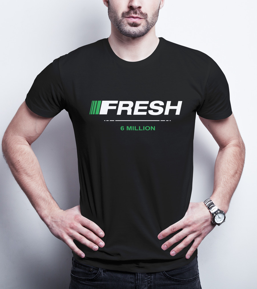 FRESH 6 Million Racing Stripe T-Shirt