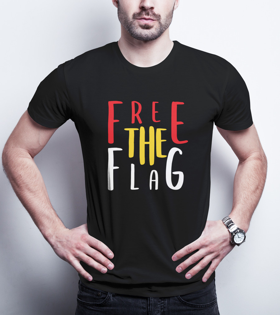 Free The Flag Red Yellow T-Shirt
