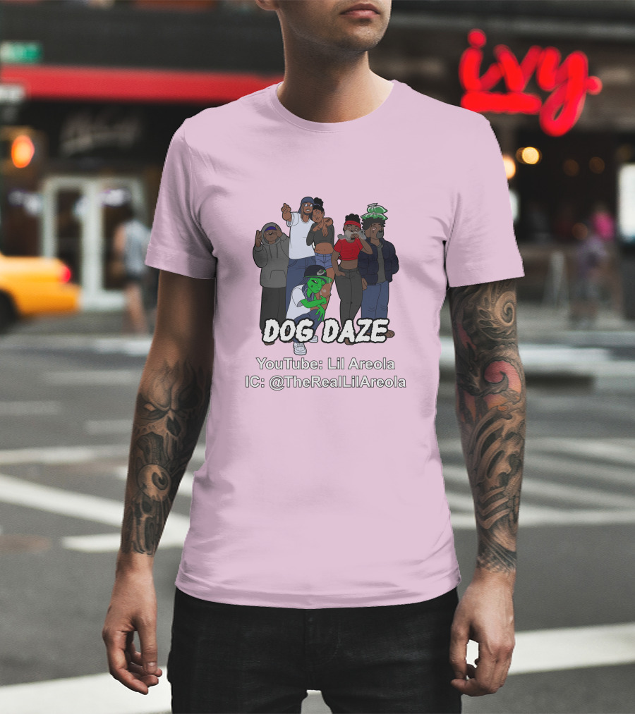 Dog Daze YouTube Lil Areola IC @TheRealLilAreola T-Shirt