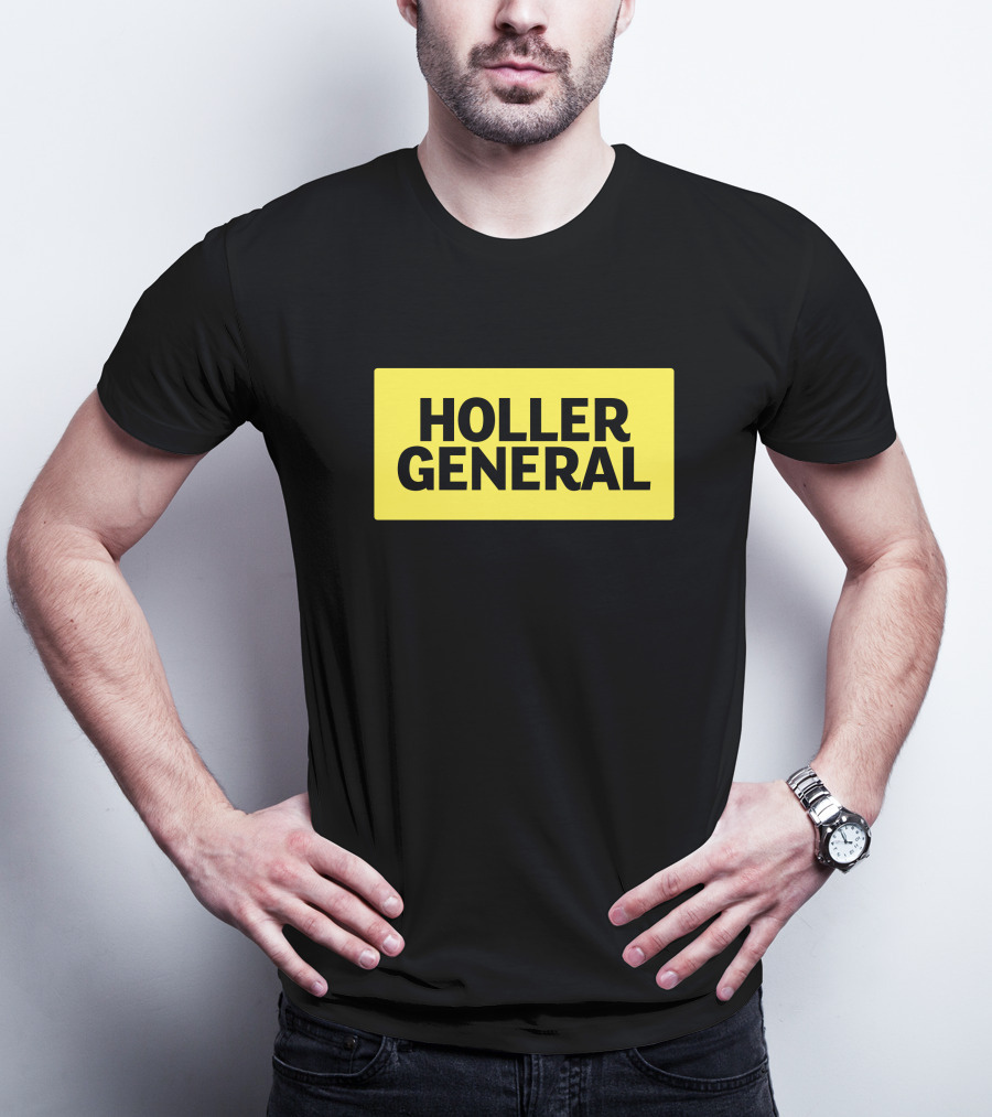 Holler General Distinct Yellow Rectangle T-Shirt