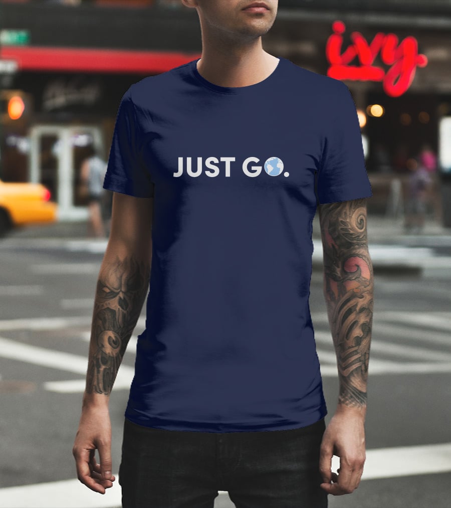 Drew Binsky Shop Just Go Travel Globe T-Shirt