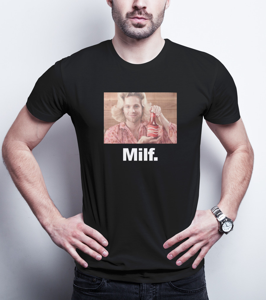 Luke Hemmings 5SOS 5Sauce Milf Bottle Image T-Shirt