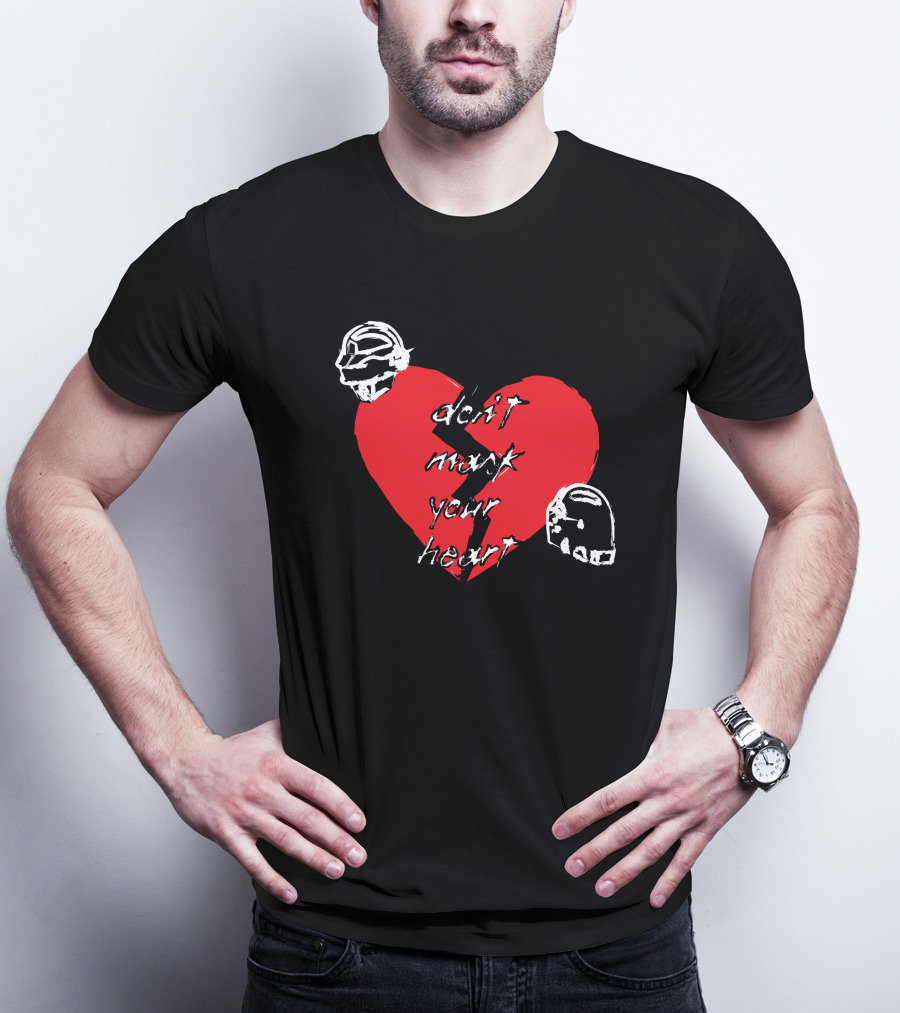 Don't Mark Your Heart Daft Helmets Shirtbimbo Merch T-Shirt