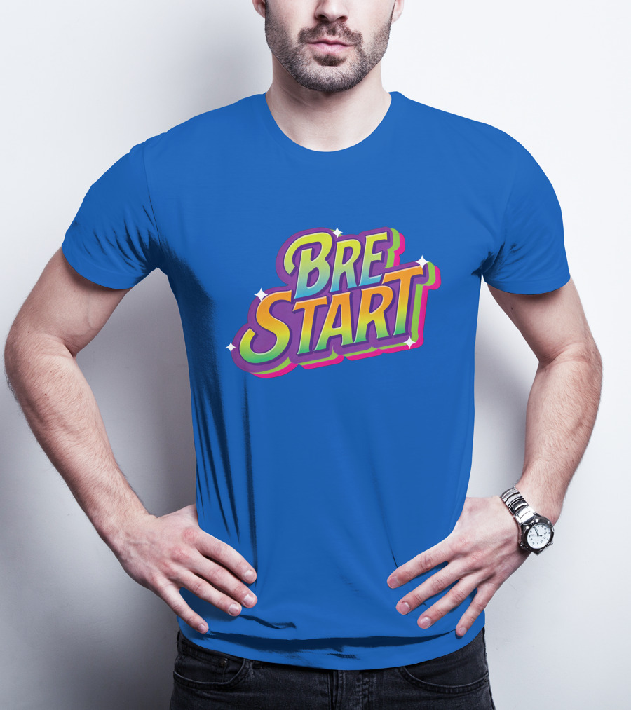 Uuddshop Bre Start Bubble Retro Rainbow T-Shirt