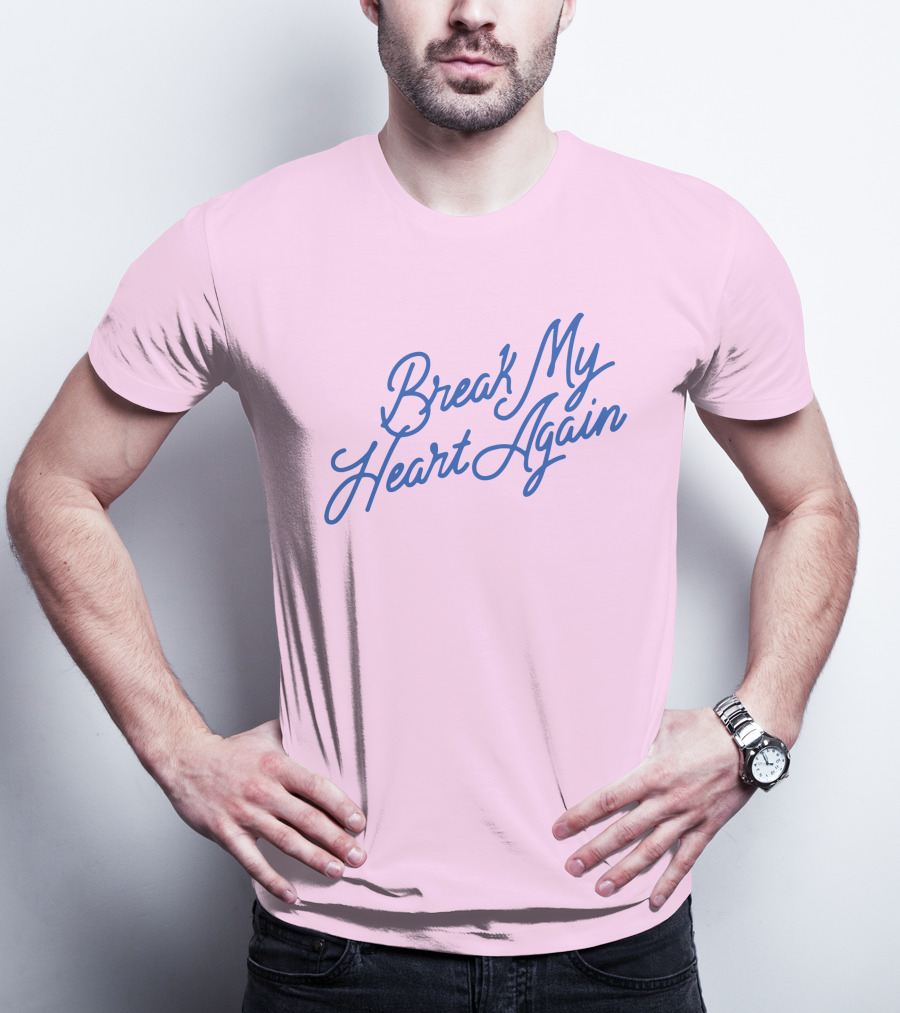Finneas Break My Heart Again Merch Pastel Typography T-Shirt
