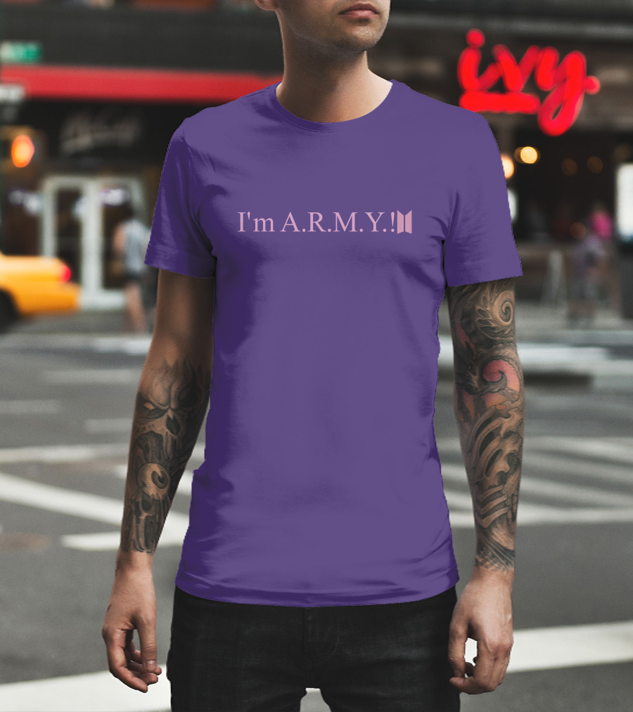 I'm A.R.M.Y Iconic Symbol Purple T-Shirt