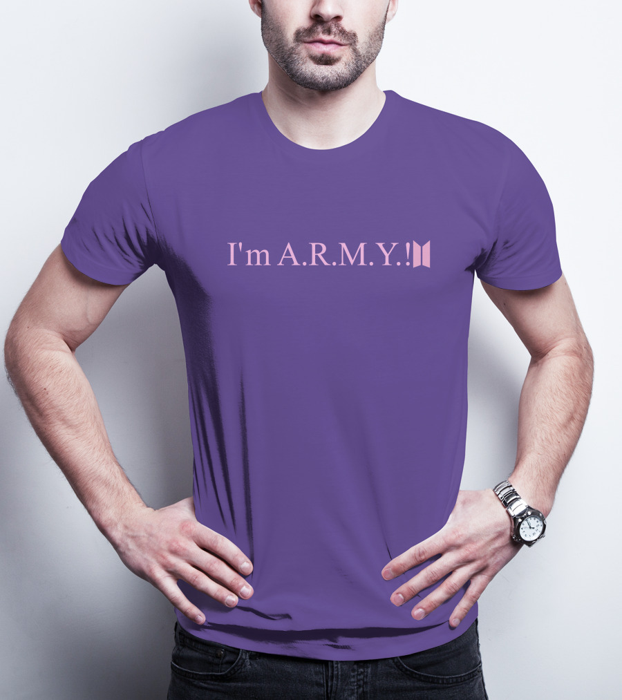 I'm A.R.M.Y Iconic Symbol Purple T-Shirt