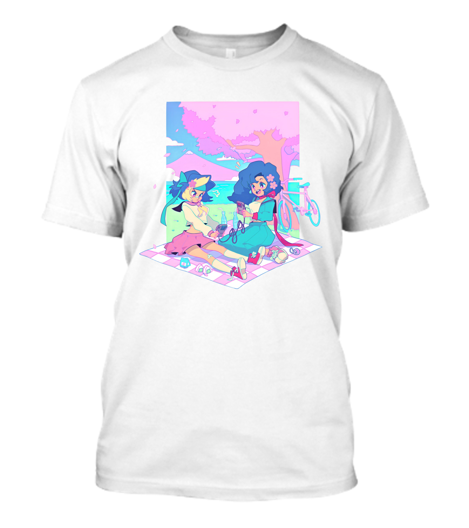 Game Grumps Game Gyaru Sakura Picnic Anime Aesthetic Retro Vibe T-Shirt