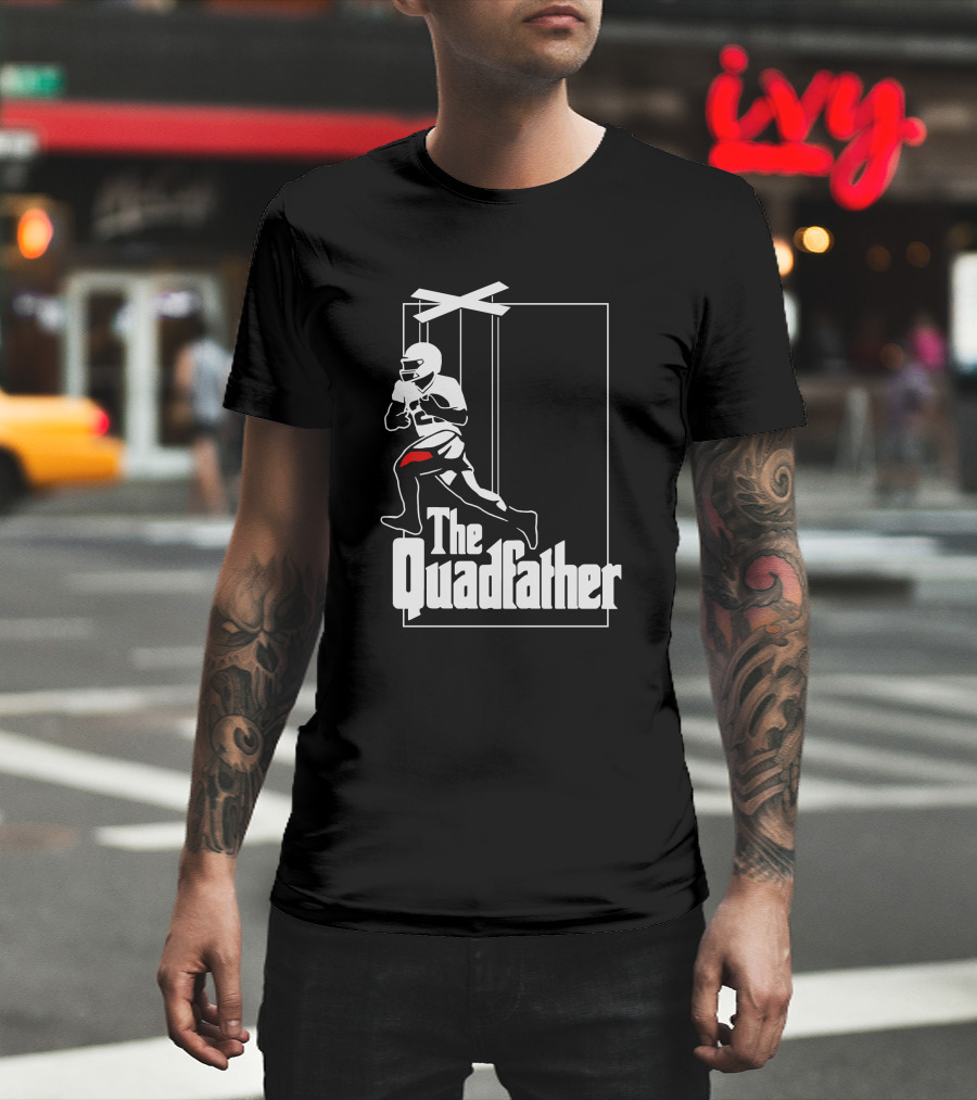 Aj Dillon The Quadfather Football Puppet T-Shirt