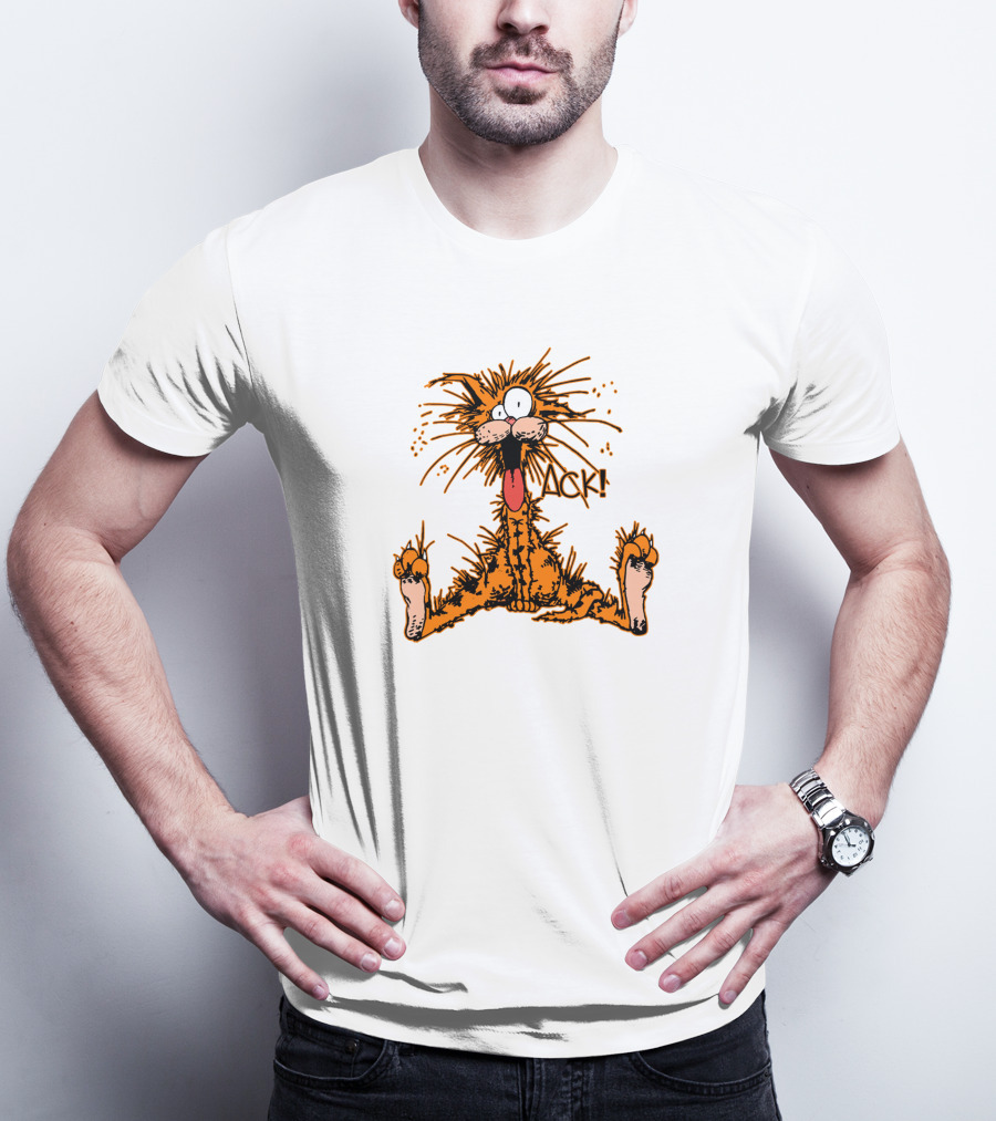 Bill The Cat Ack Iconic Comic Character Expression T-Shirt