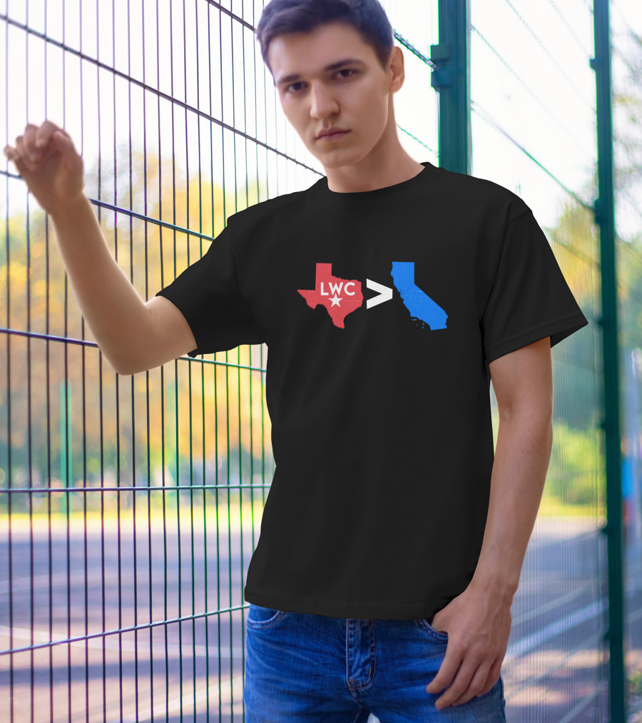LWC Texas Greater Than California Crowder Shop T-Shirt