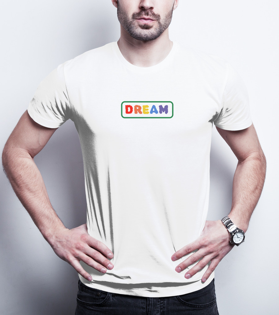 Dream Merch Rainbow DREAM Colorful Block T-Shirt