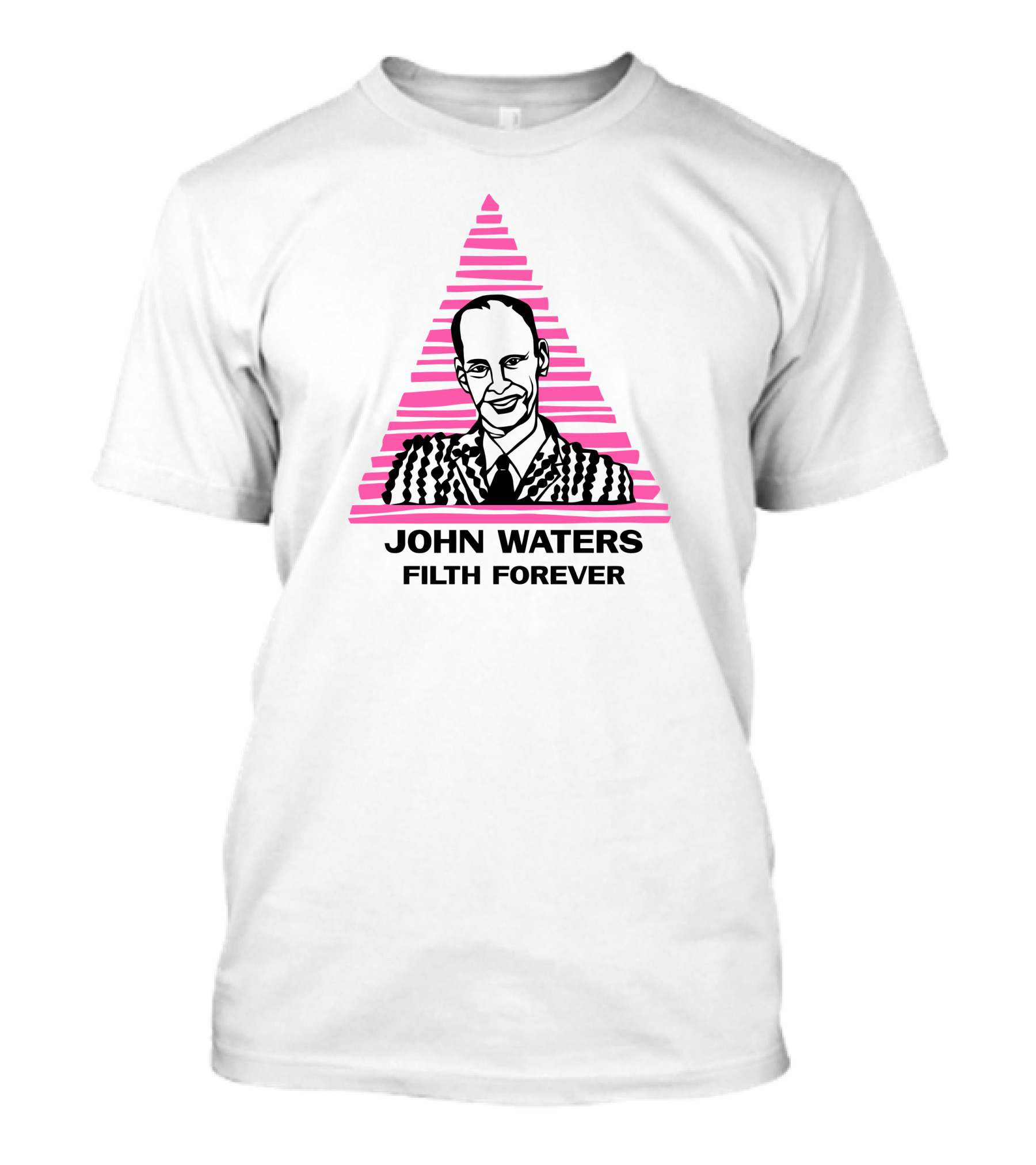Tees4togo Merch John Waters Filth Forever Iconic Pink Triangle T-Shirt